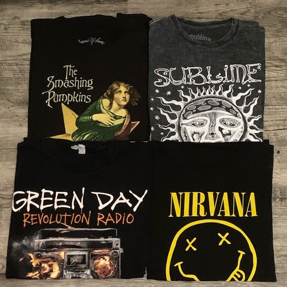 Shirts | 9s Band T Shirt Bundle | Poshmark
